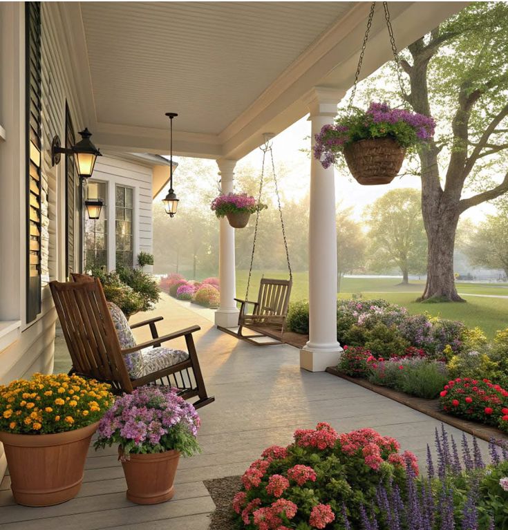 Як прикрасити фасад будинку квітами у горщиках: 12 ідей для сонця й ...